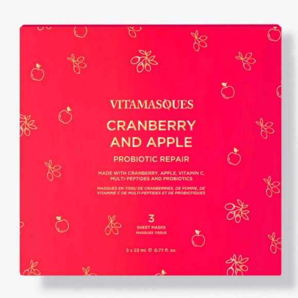 Vitamasques | Skincare | Cranberry And Apple Repair Face Mask Boxset ...